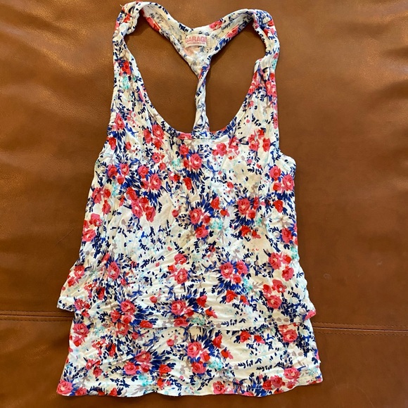 Garage | Tops | Garage Layered Twistback Floral Tank Top | Poshmark